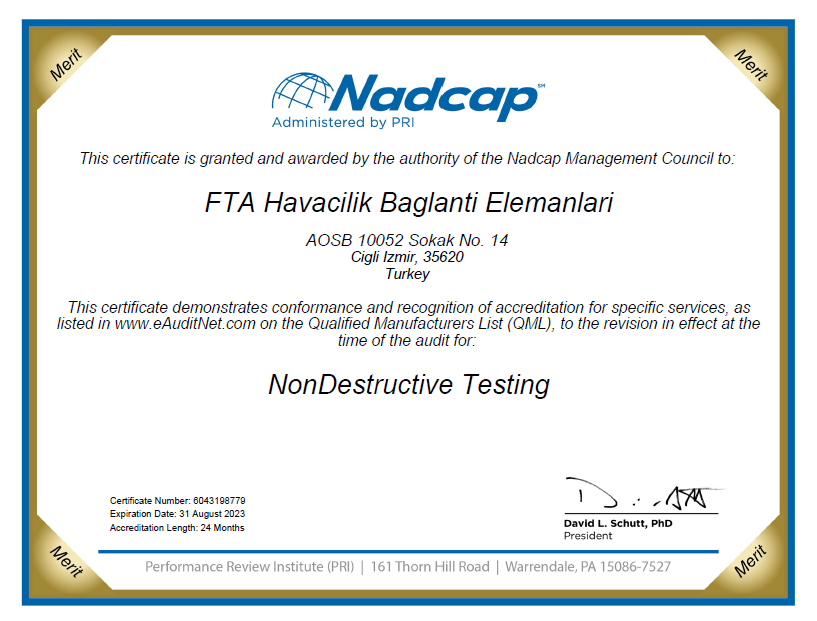 Certification - FTA